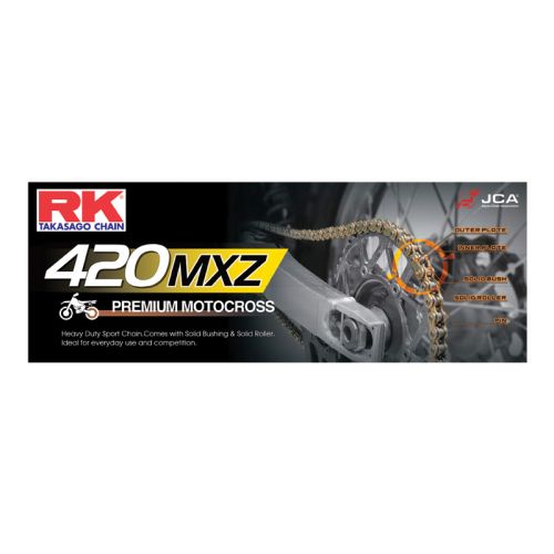 RK 420MXZ GOLD NON-SEALED MOTOCROSS CHAIN – Assault Moto